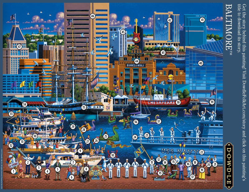 Baltimore 500 Piece Puzzle - Quick Ship