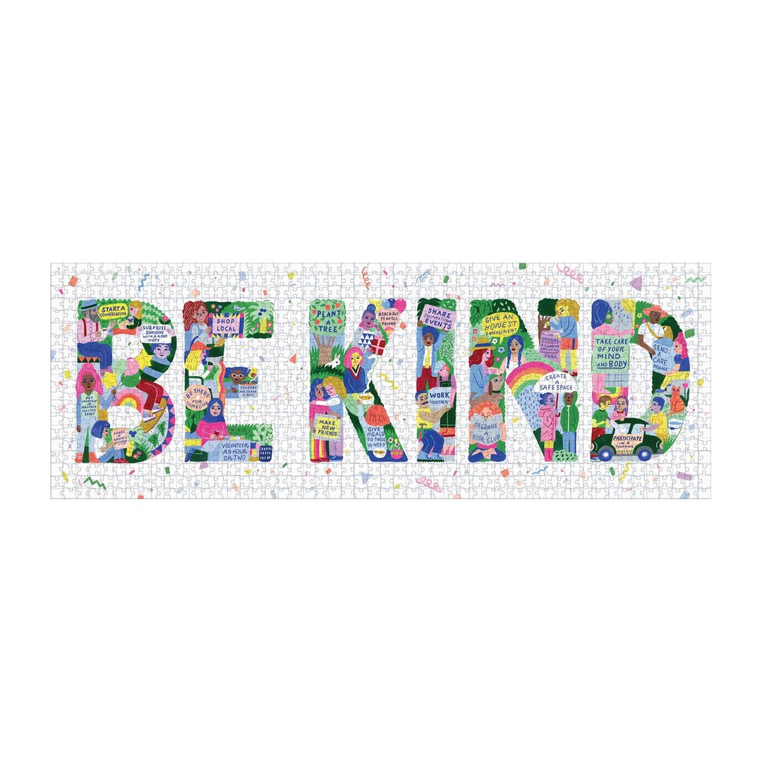 Be Kind 1000 Piece Panoramic Jigsaw Puzzle - Quick Ship